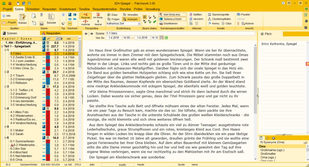Wie geht Schreiben mit dem Autorenprogramm Patchwork? – Wortlicht